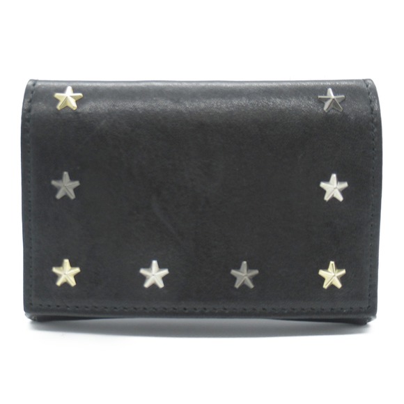 Jimmy Choo | Accessories | Jimmy Choo Key Card Case Black Leather Studs ...